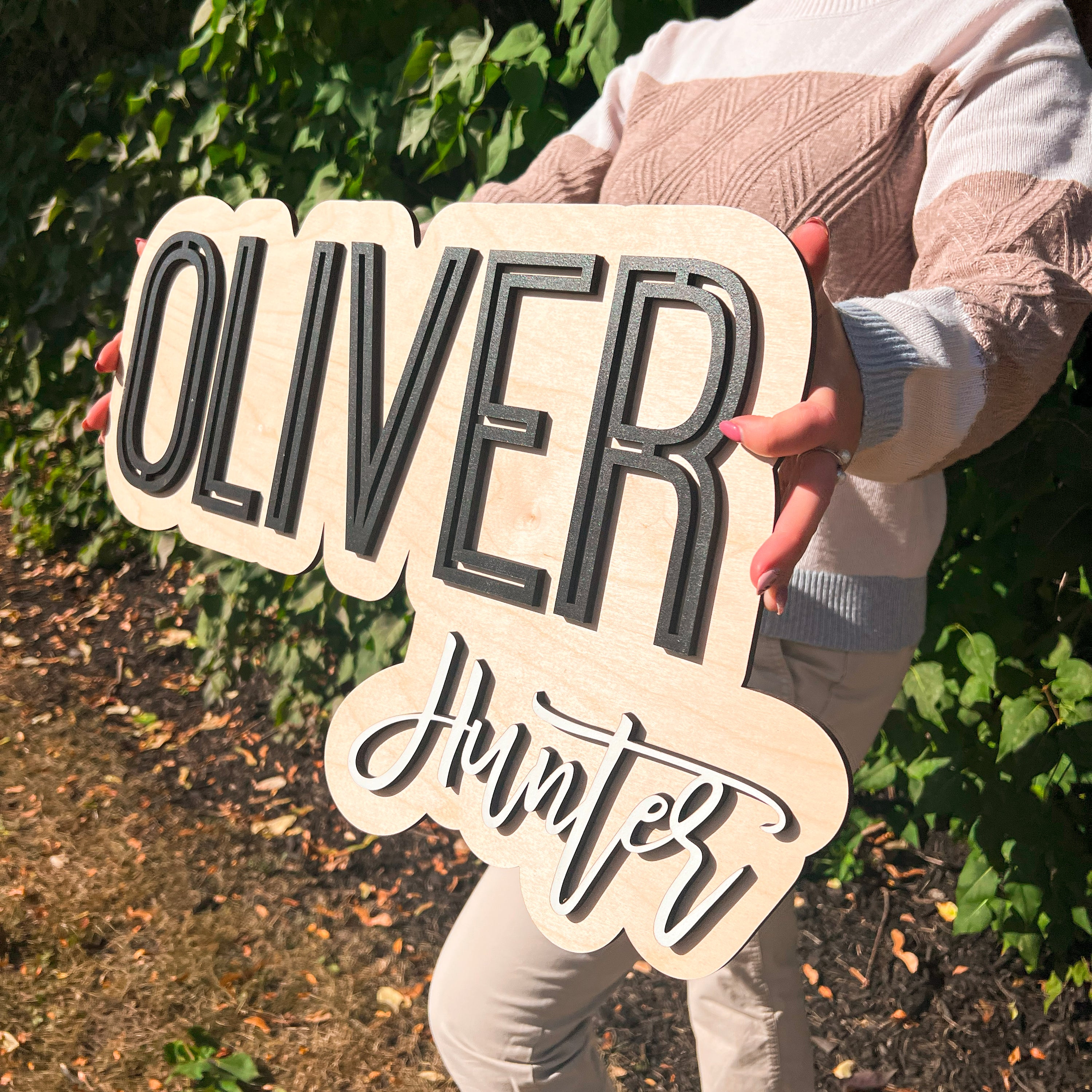 Layered Name Signs – Store Of Signs