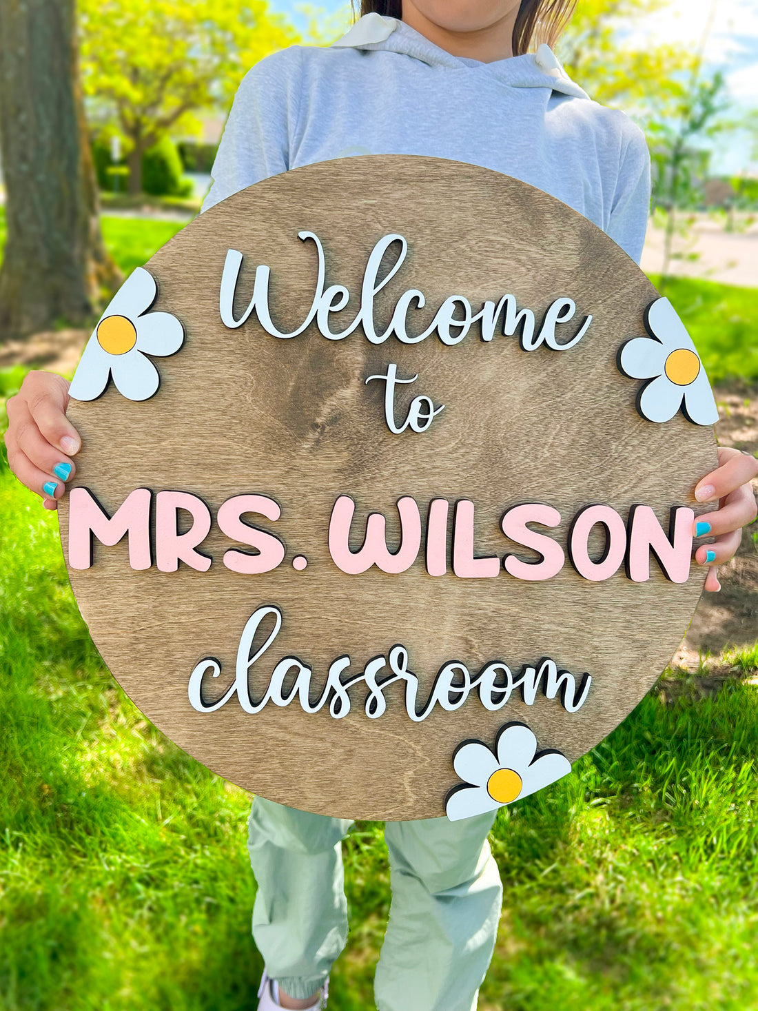 Personalized Teacher Sign – Custom Classroom & Desk Signs for Teacher ...