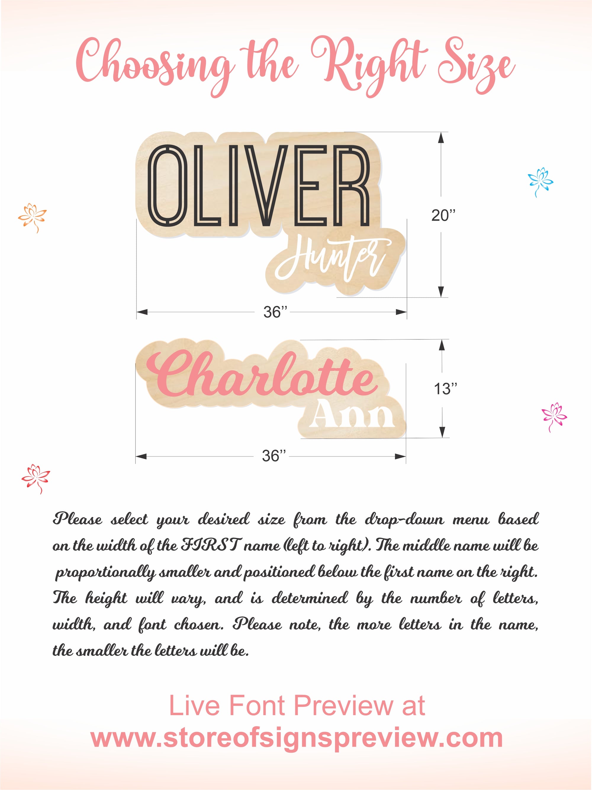 Outline Name Sign – Store Of Signs